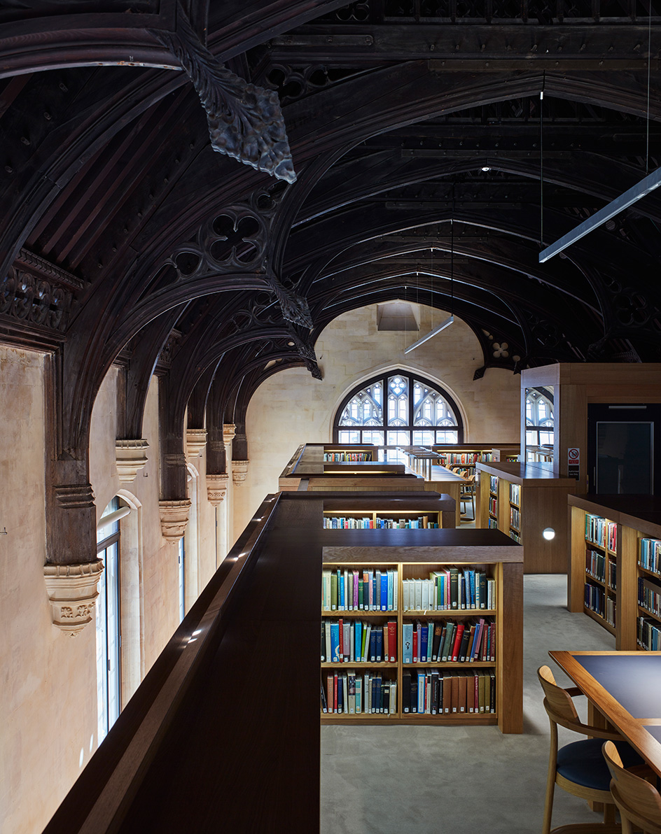 Wright & Wright reworks Oxford’s Magdalen College library into a study ...