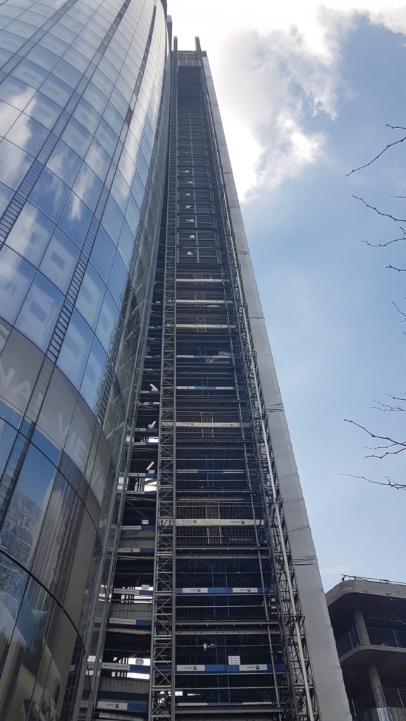 Common User Tower and the Colossus Hoist at The Madison | Architect ...