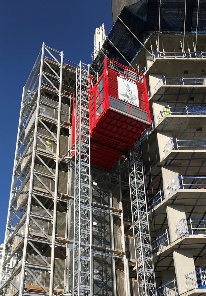 Common User Tower and the Colossus Hoist at The Madison | Architect ...