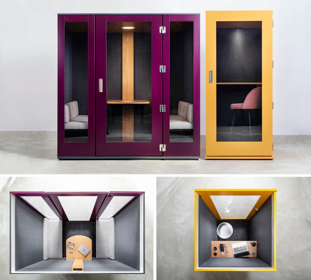 Companies start using meeting pods and office phone booths to improve ...